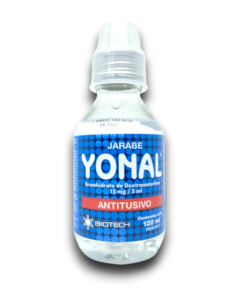 YONAL 15 MG /5 ML JBE FCO 120 ML (DEXTROMETORFANO) - Droguerías Ciccorp
