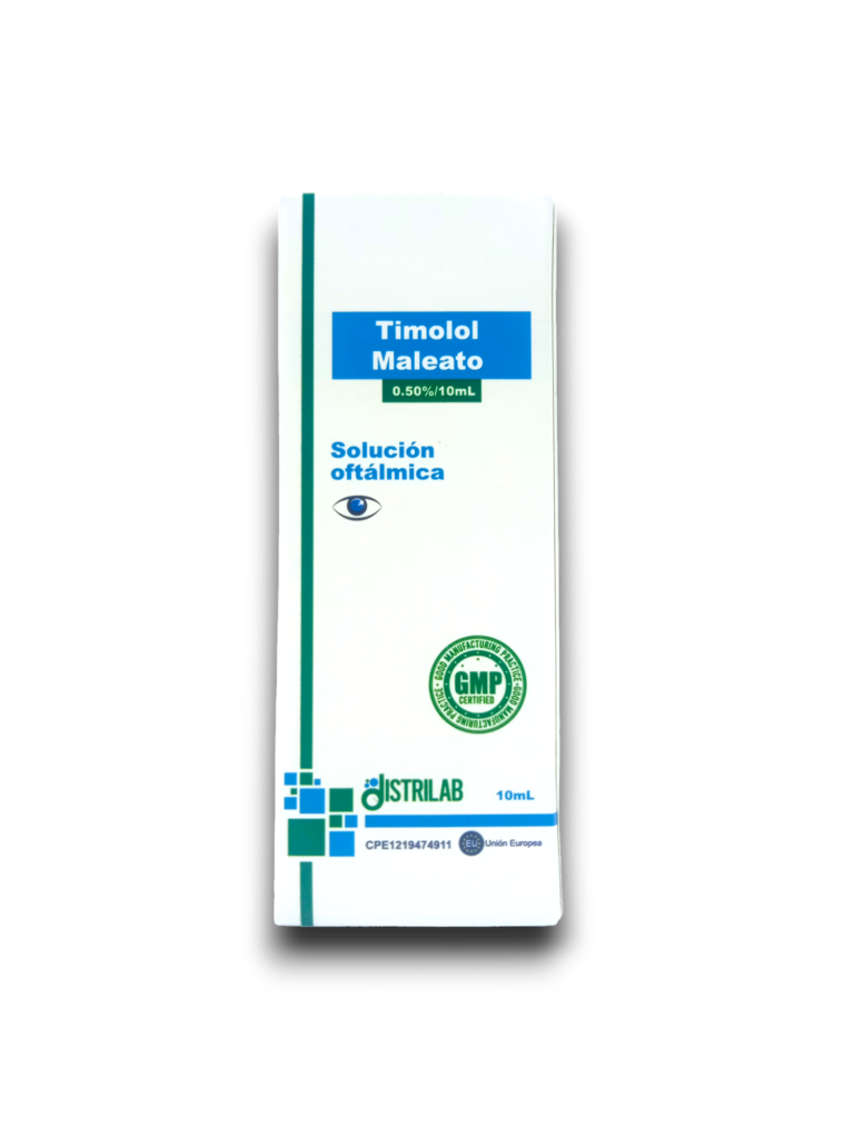 TIMOLOL 0,5 % GOTAS OFTALMICAS FCO 10 ML (DISTRILAB) - Droguerías Ciccorp