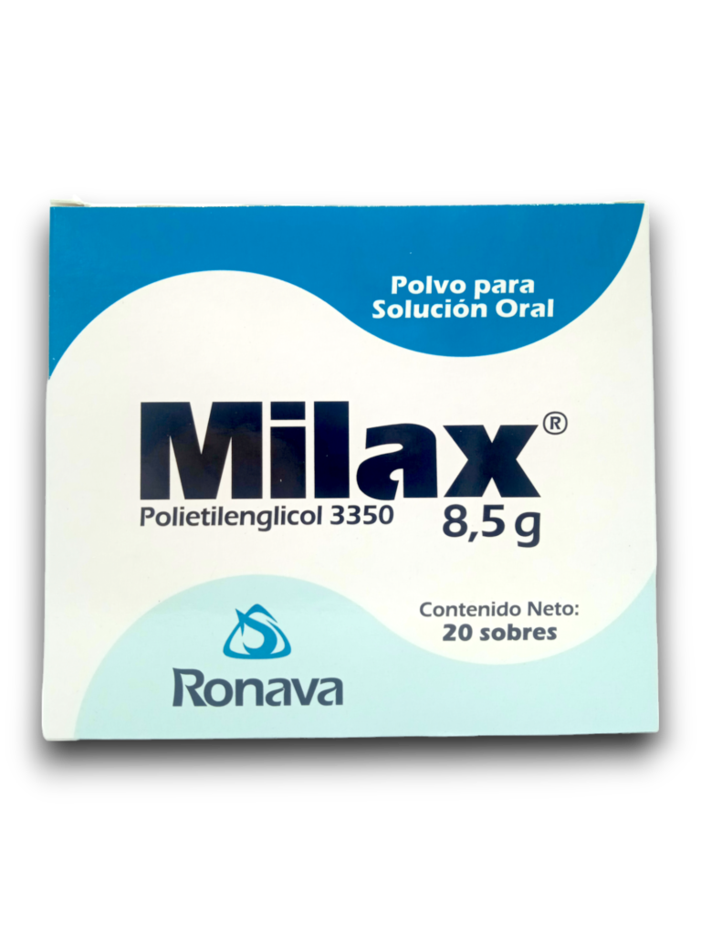MILAX 8.5 G X 20 SOBRES 170 G (POLIETILENGLICOL) - Droguerías Ciccorp