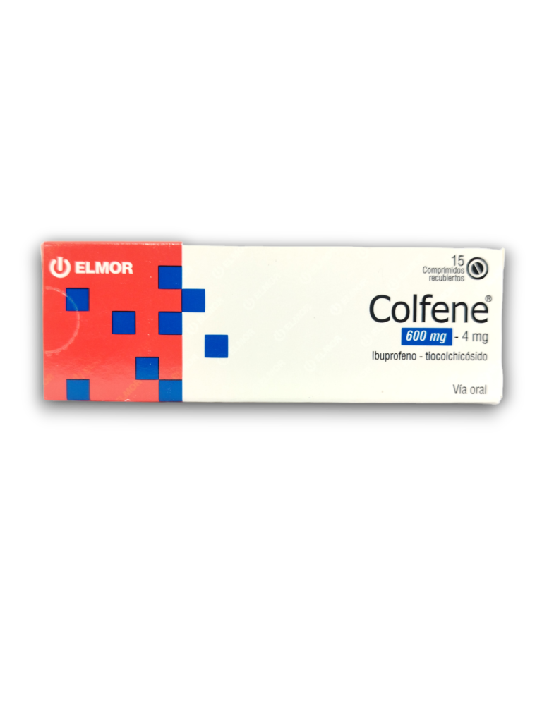 COLFENE 600 MG /4 MG (IBUPROFENO /TIOCOL) X 15 COMP REC (ELMOR ...