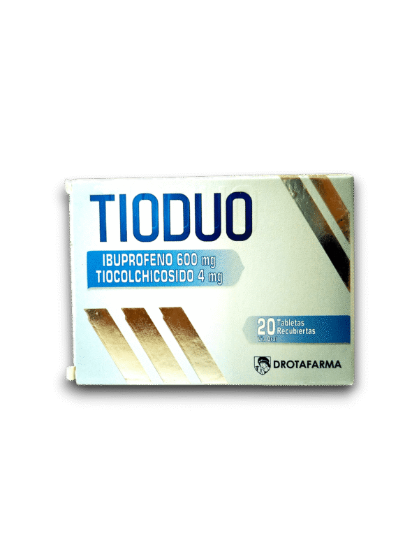 TIODUO (IBUPROFENO + TIOCOLCHICOSIDO) 600 MG /4 MG X 20 TAB (DROTAFARMA ...